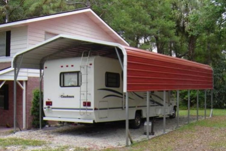 Backyard World - Rolled Edge Carport Pictures